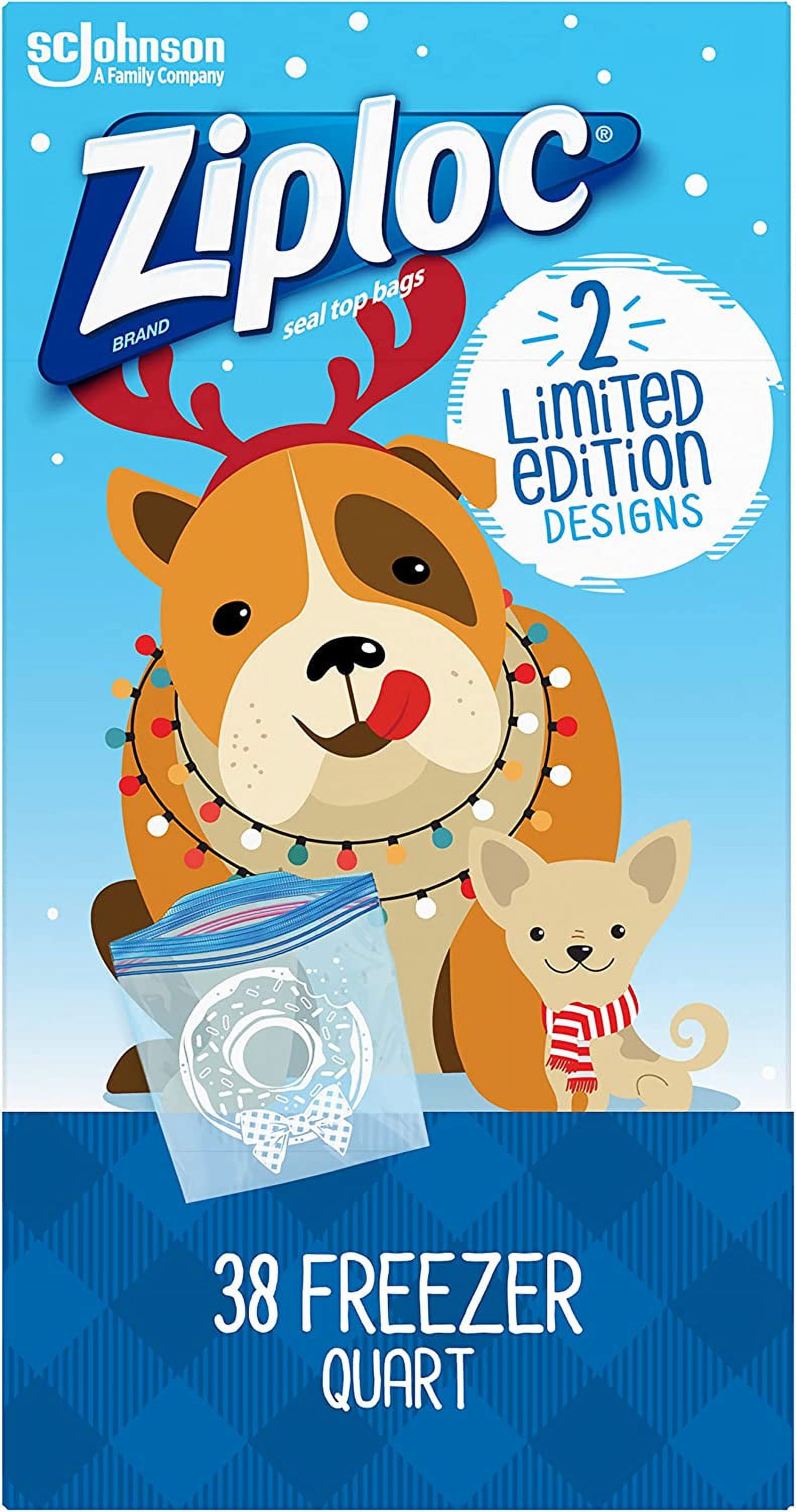 Gallon Food Storage Freezer Bags, Grip 'n Seal Technology for Easier ...