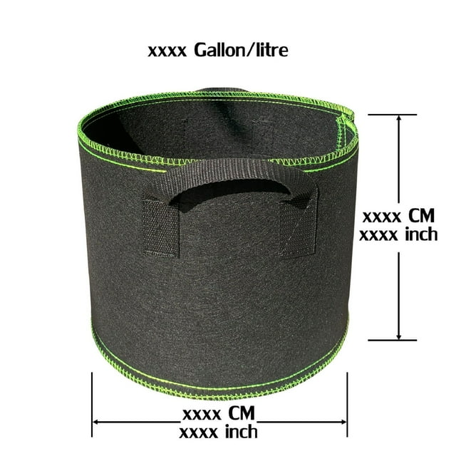 Gallon Grow Bags Heavy Duty Thickened Nonwoven Plant Fabric Pots with ...
