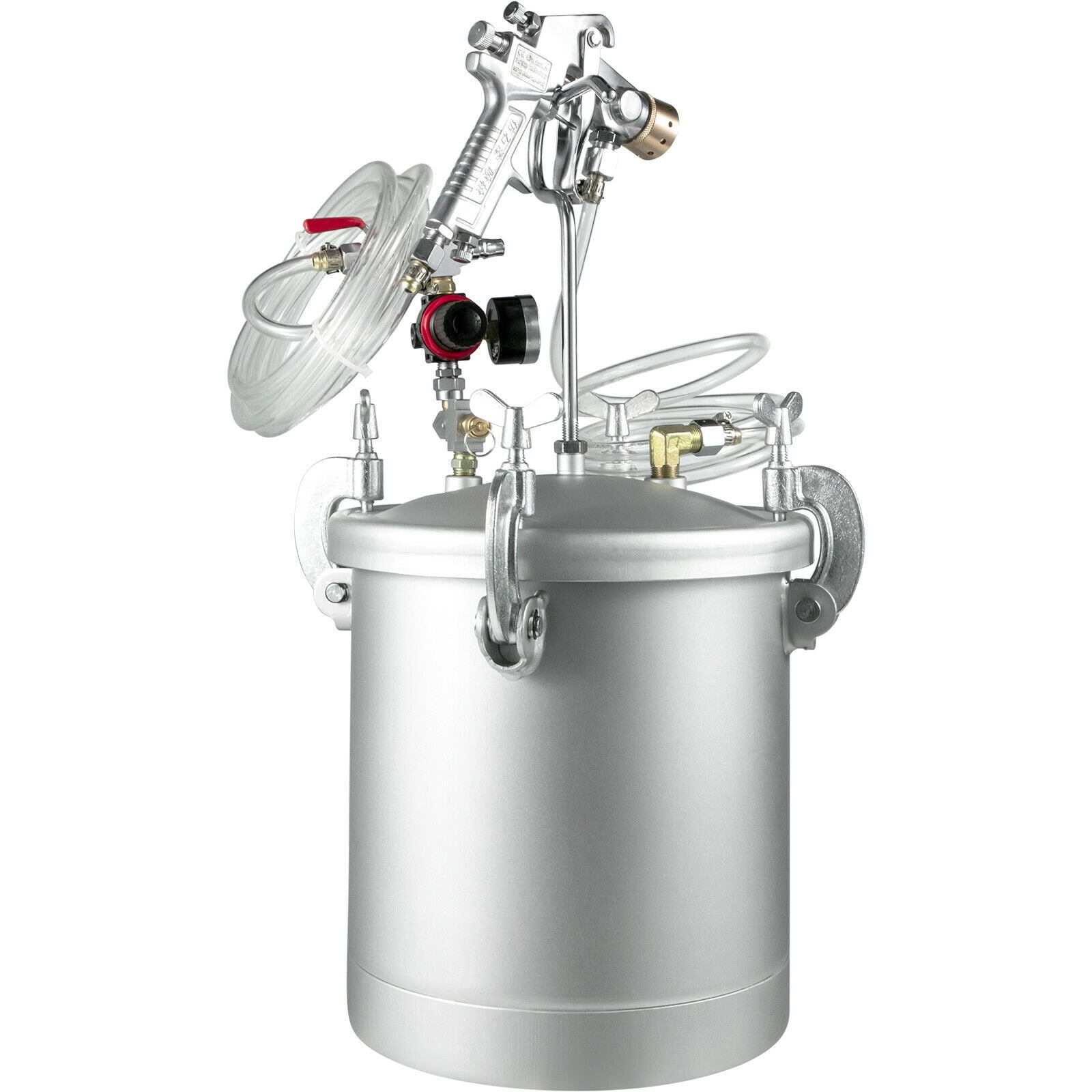 Gallon Pressure Feed Paint Tank Pot Spray Gun 10L Pressure Paint Pot ...