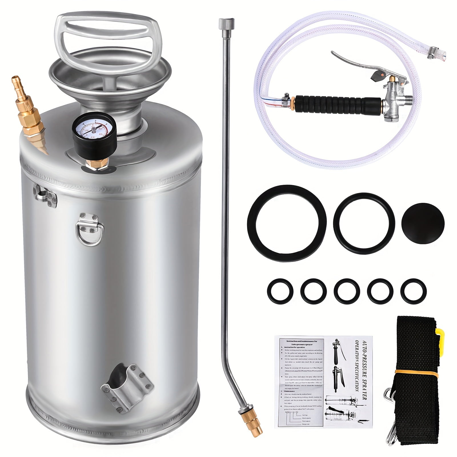 Gallon Pump Sprayer | Garden Sprayers Tank Sprayer | Adjustable Hand ...