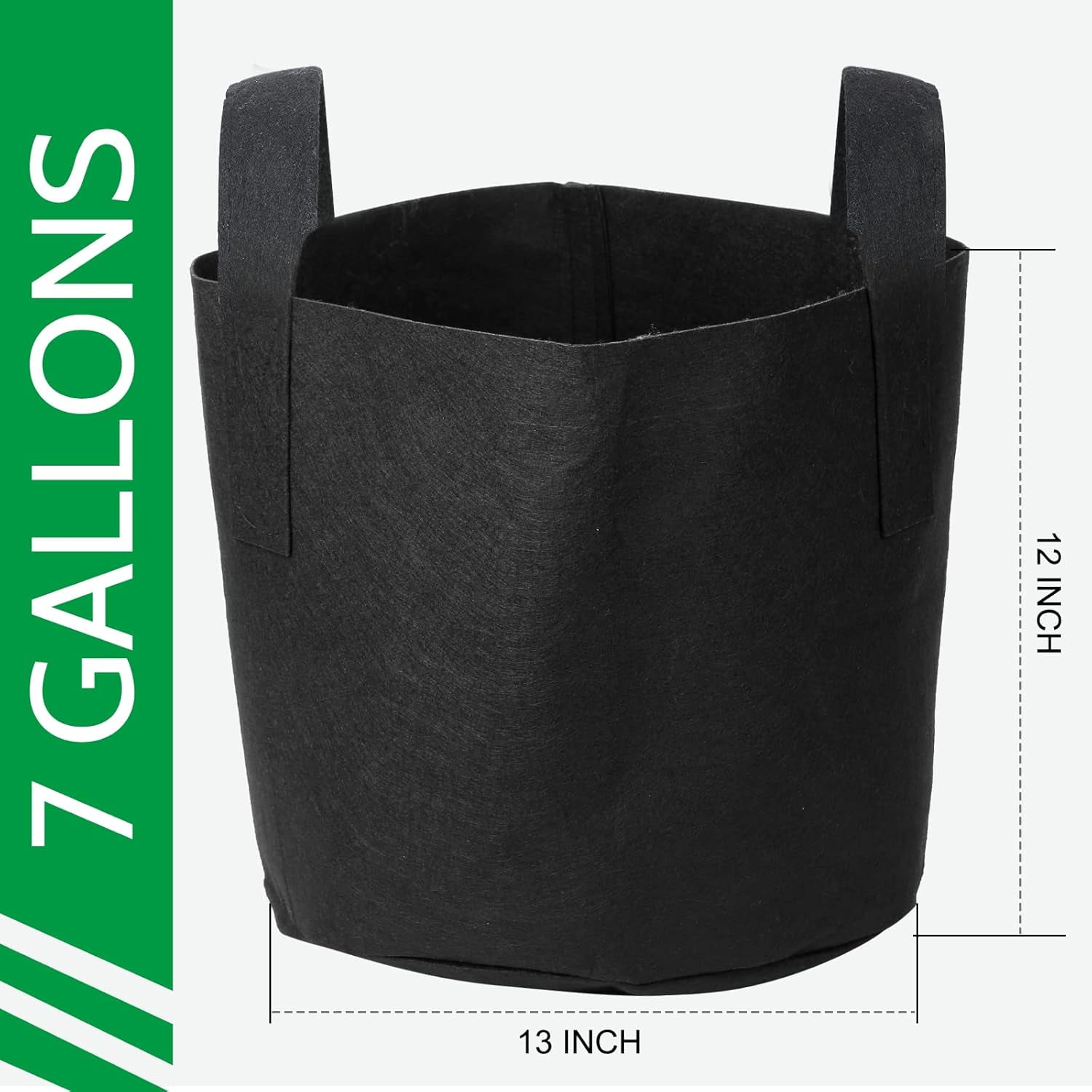 Gallon vegetable/flower/plant growth bag, breathable cloth basin with ...