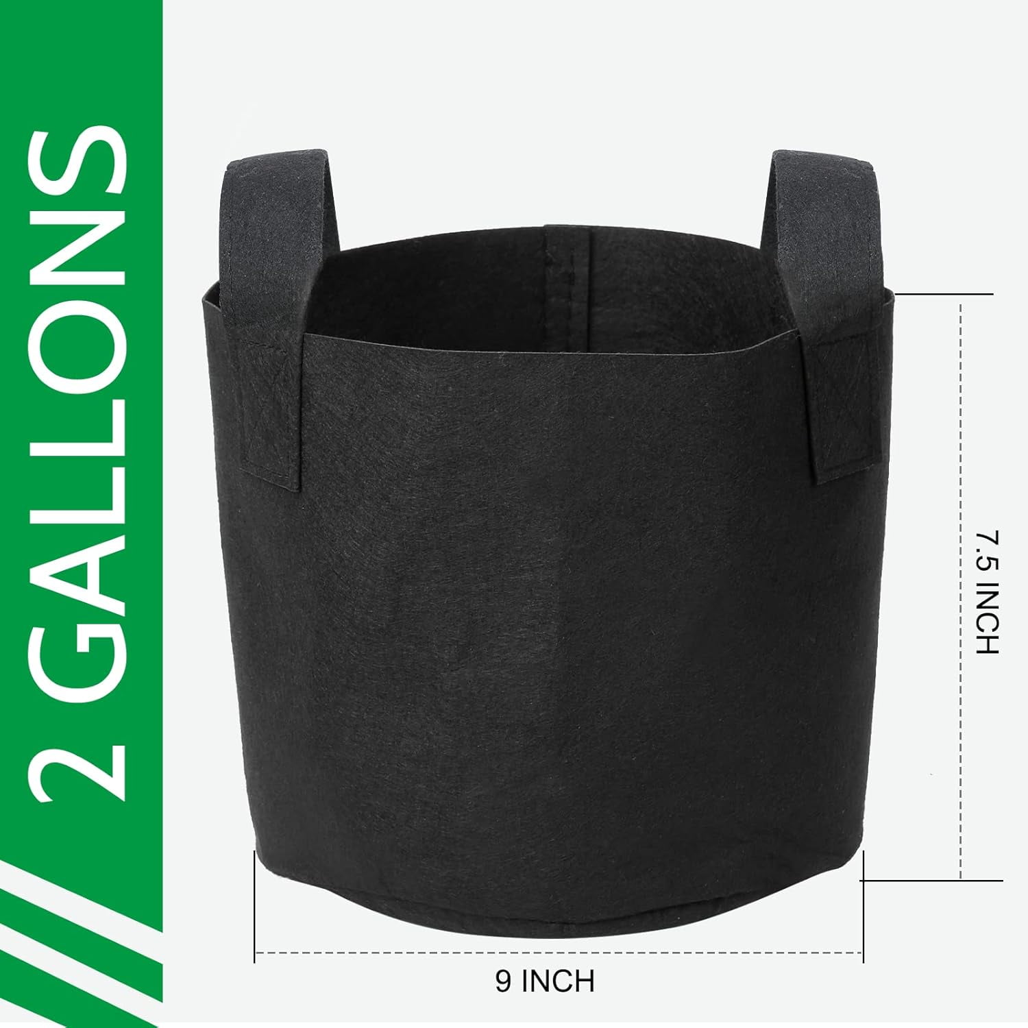 Gallon vegetable/flower/plant growth bag, breathable cloth basin with ...