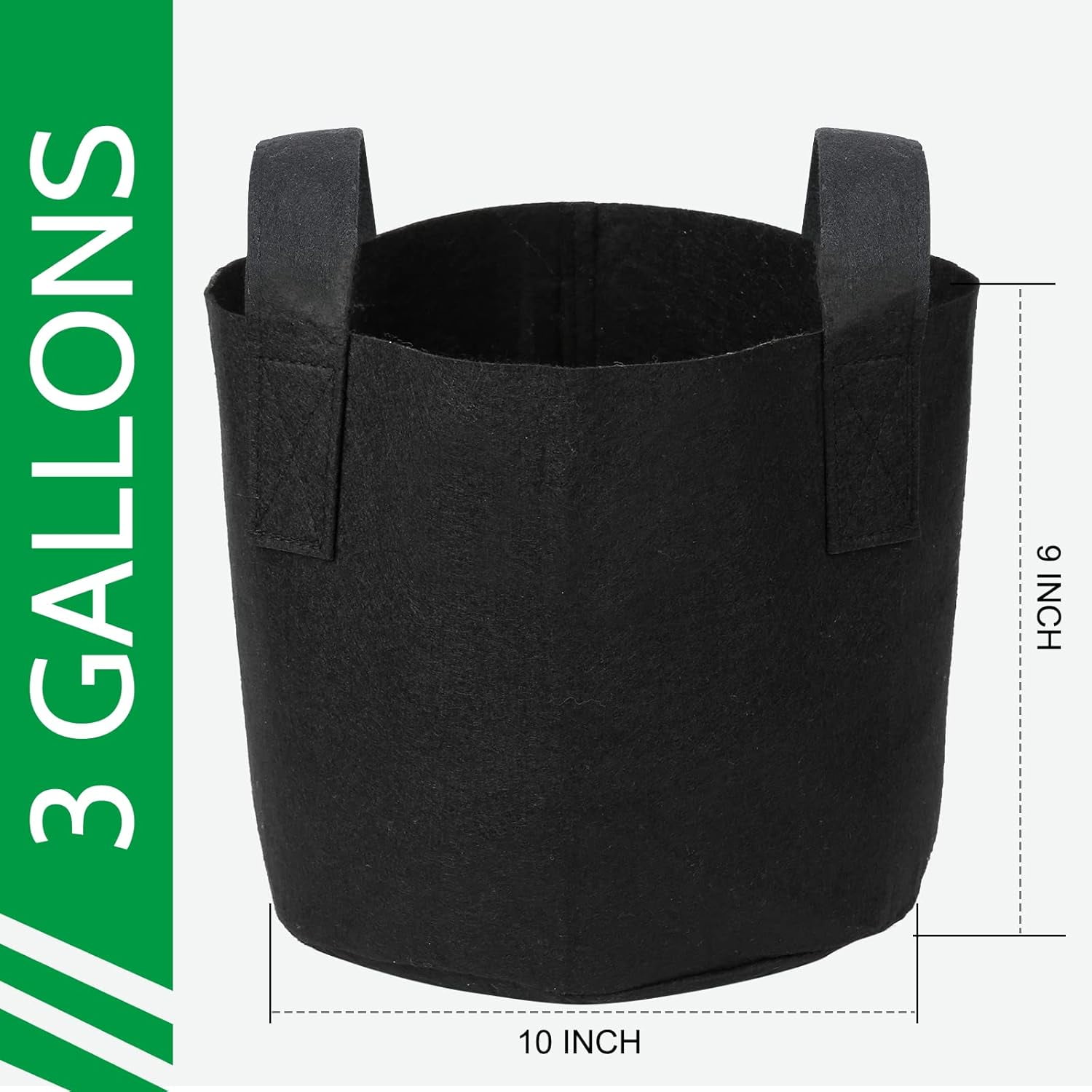 Gallon vegetable/flower/plant growth bag, breathable cloth basin with ...