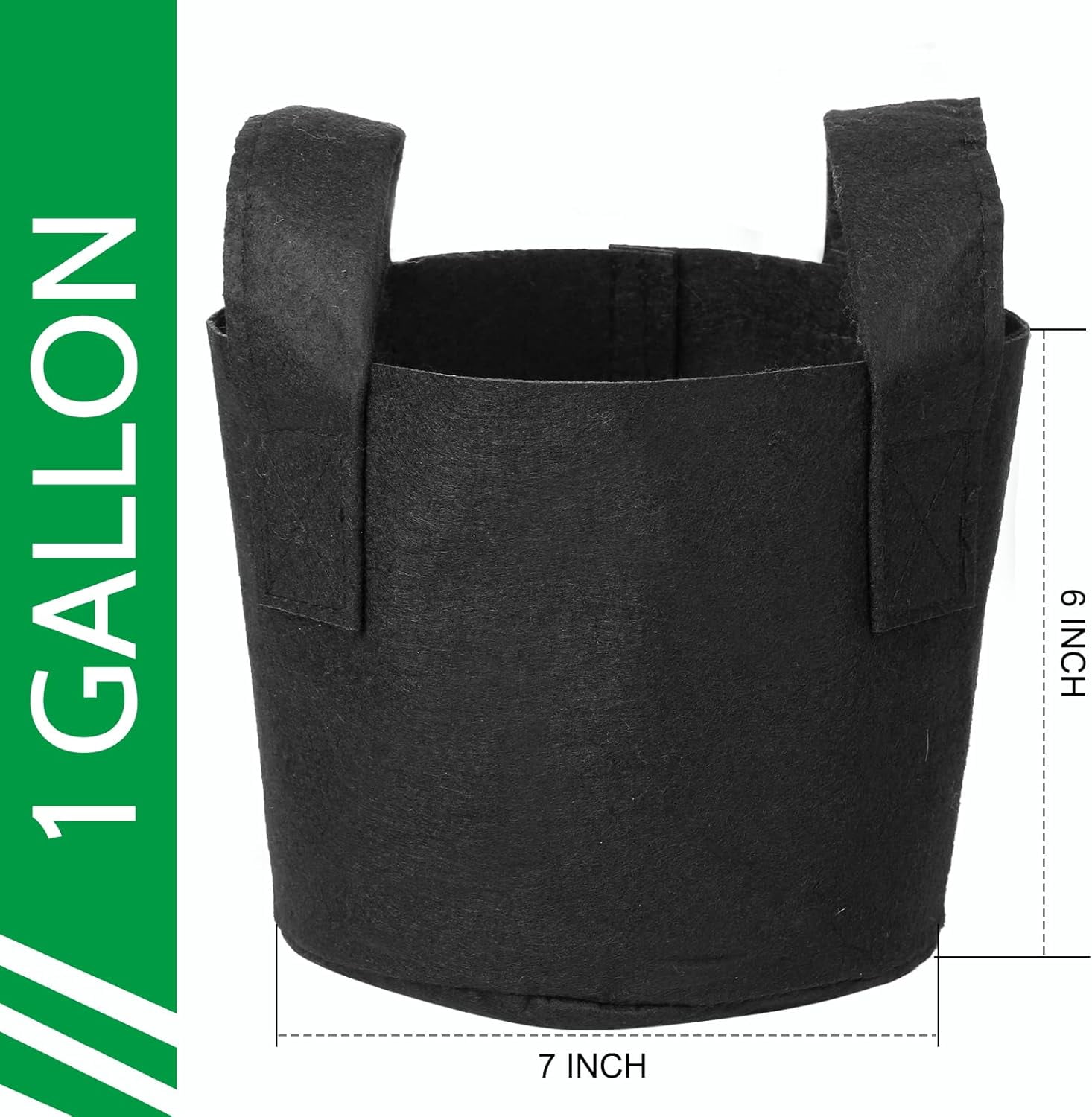 Gallon vegetable/flower/plant growth bag, breathable cloth basin with ...