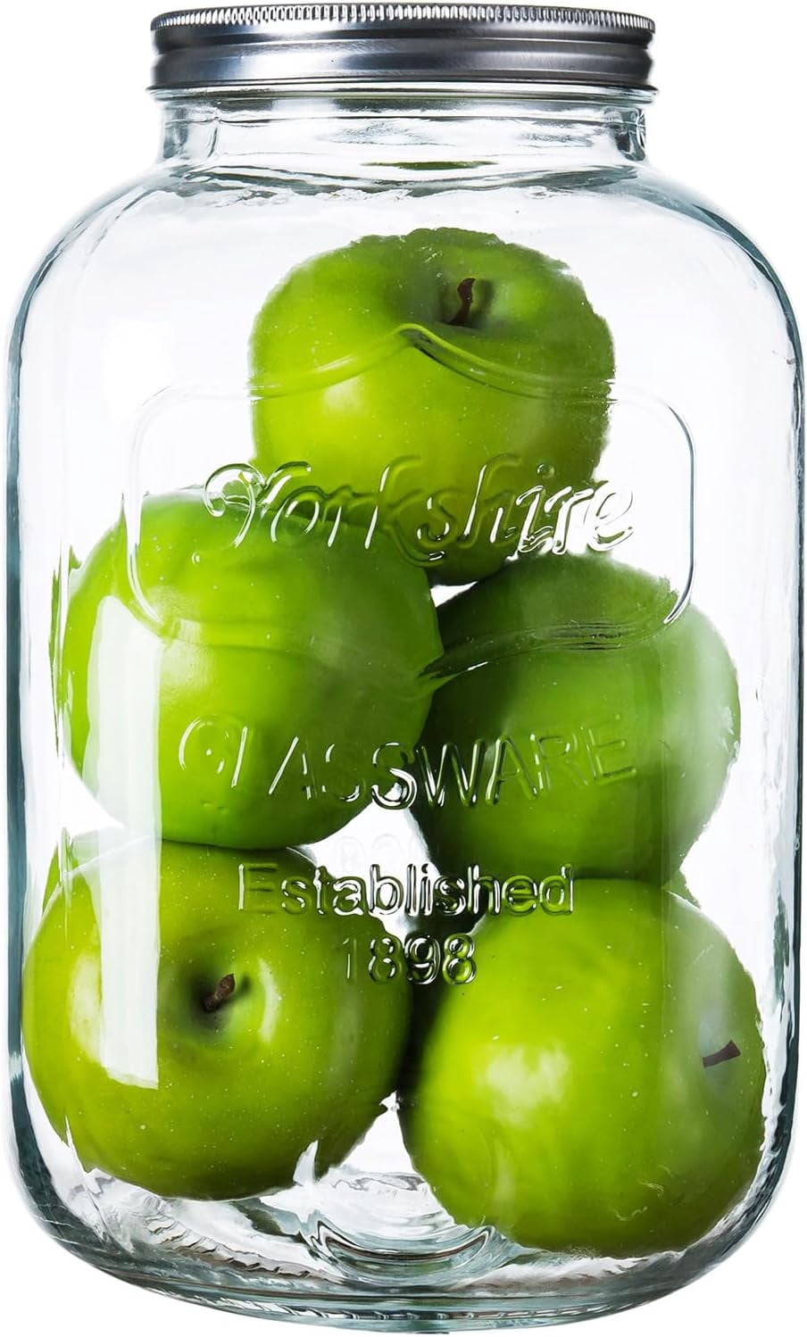 Gallons Mason Jar with Aluminum Lids, Large Glass Wide Mouth Canning ...