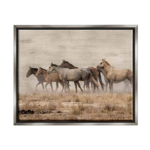 Stupell Industries Galloping Horse Herd Framed Art Print - 21x17 Frame ...
