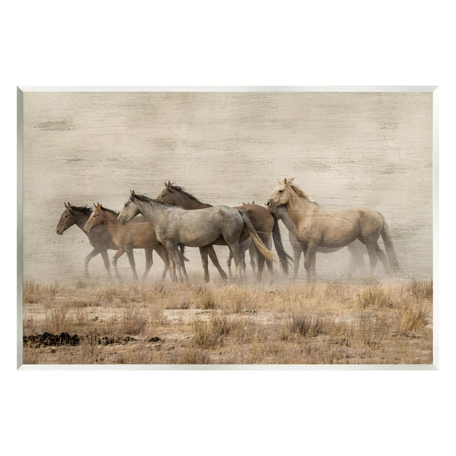 Galloping Horse Herd Countryside Animals & Insects Graphic Art Unframed ...