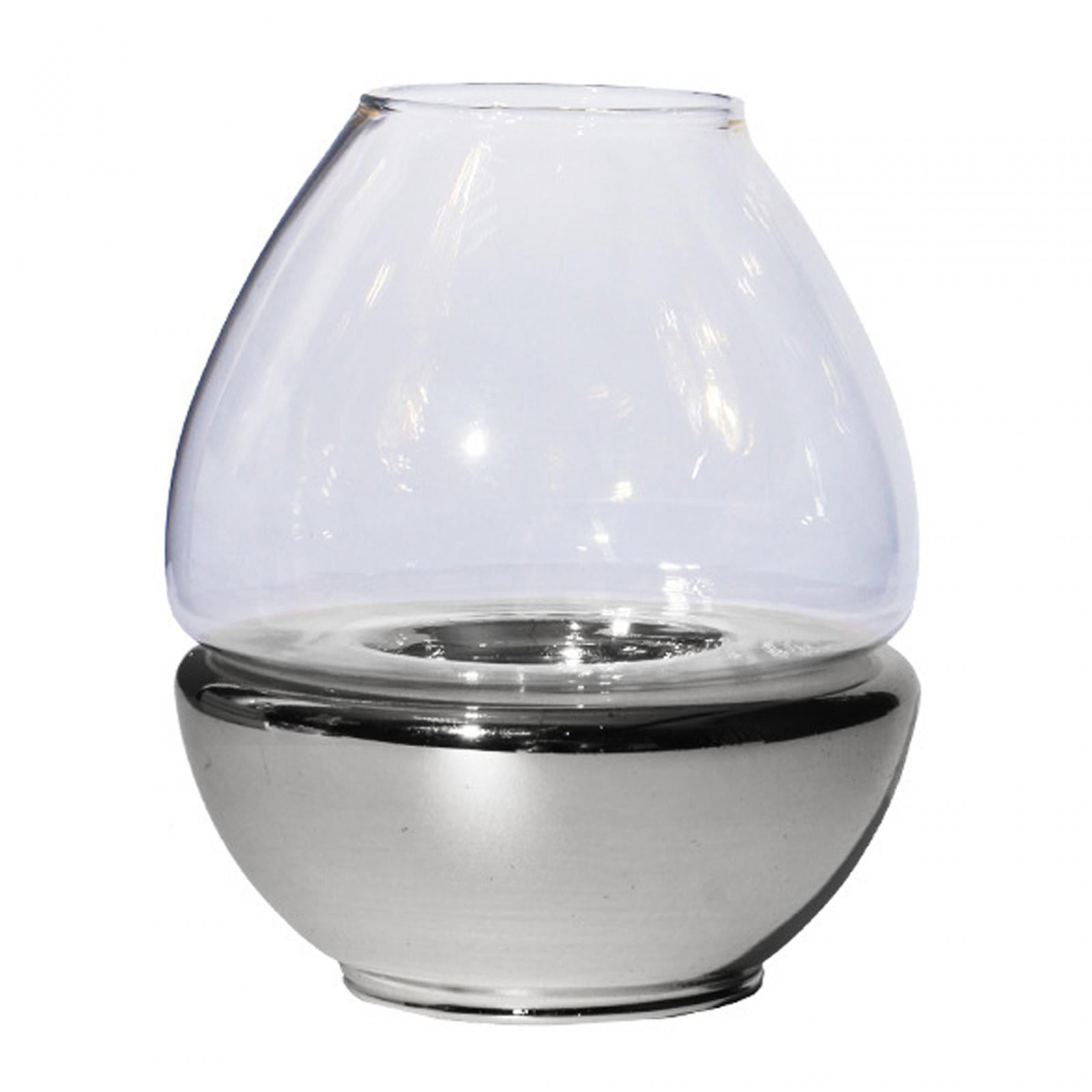 Galss Tealight Candle Holder Clear Pillar Candle Stand Candlestick ...