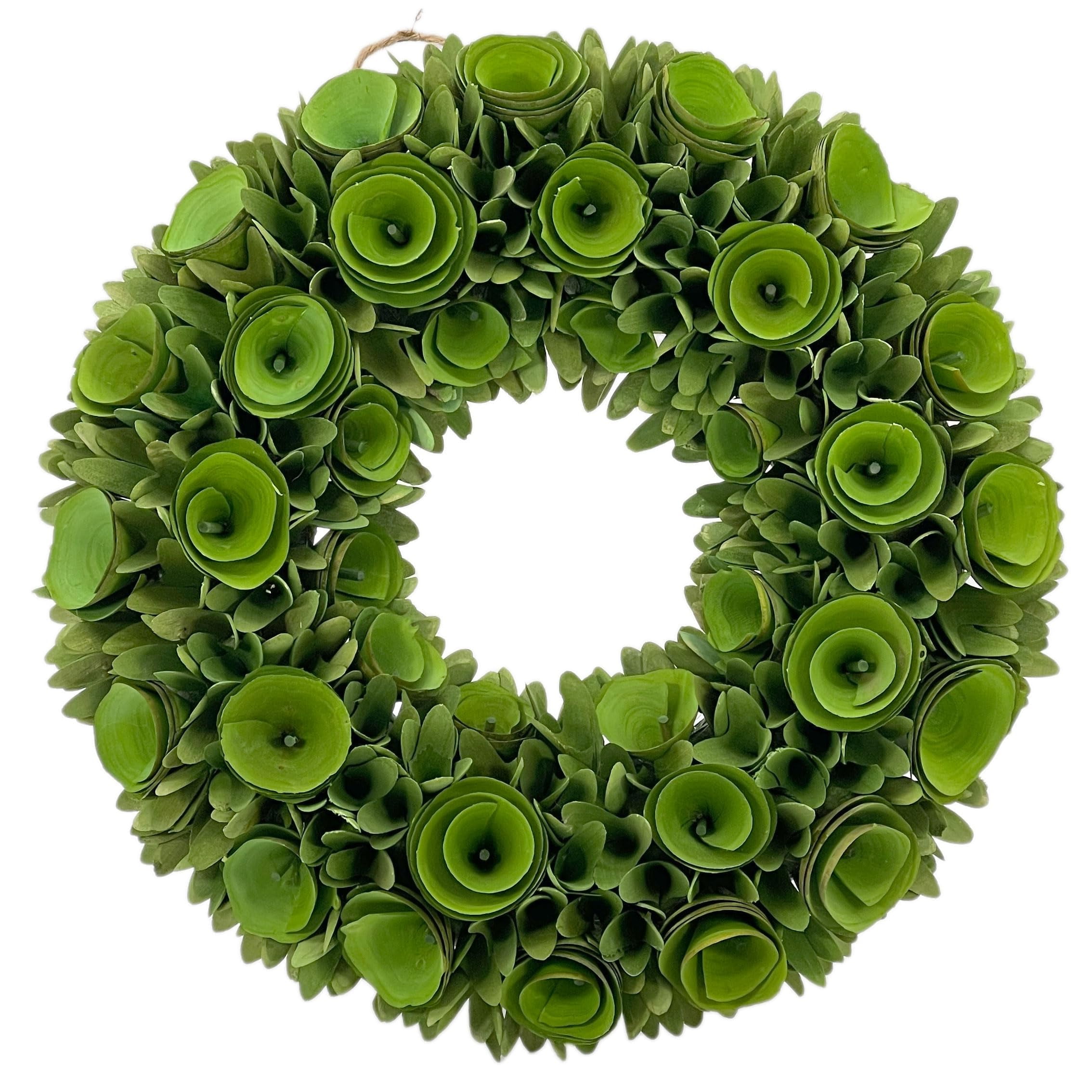 Galt International 18‚Äù Woodchip Rose Wreath - Intricate Front Door ...
