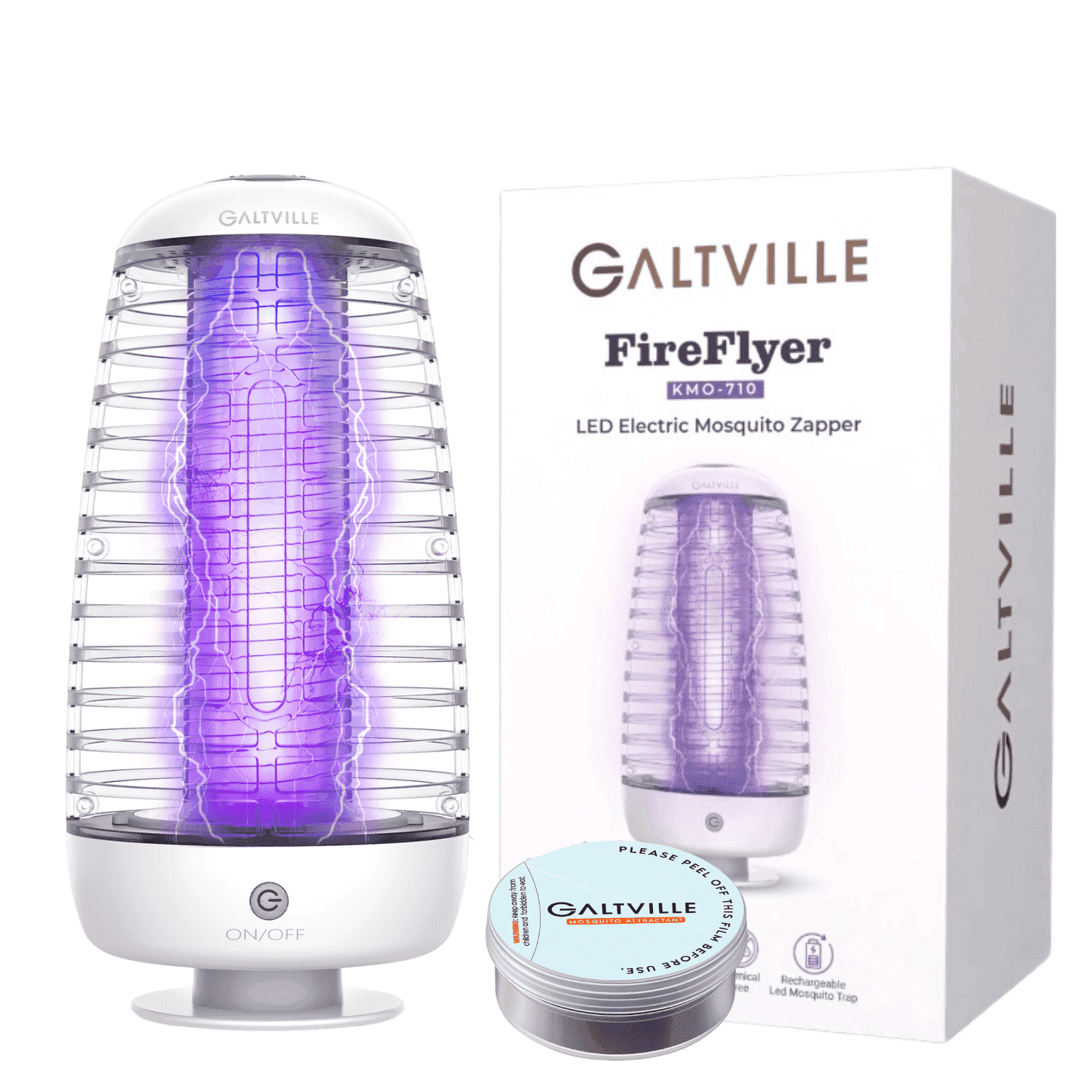 Galtville KMO710 Rechargeable Bug Zapper,Electric Insect Killer with ...