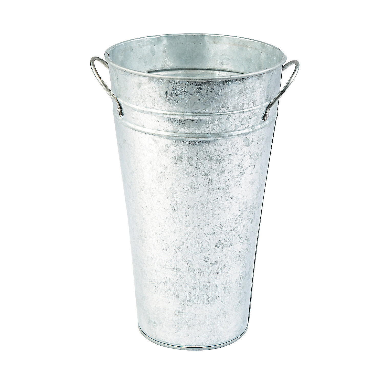 Galvanized 10In Vases W/Handles (3Pc) - Party Supplies - 3 Pieces ...