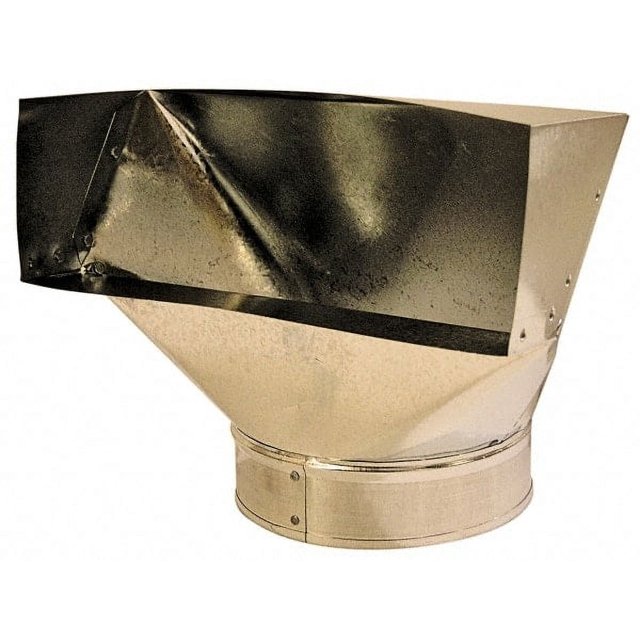 Galvanized 4" x 12" Register Rectangle x 6" Diameter Round Duct ...