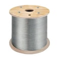 Galvanized Aircraft Cable Wire Rope 1/8" 7x19-1000 ft Reel for DIY ...