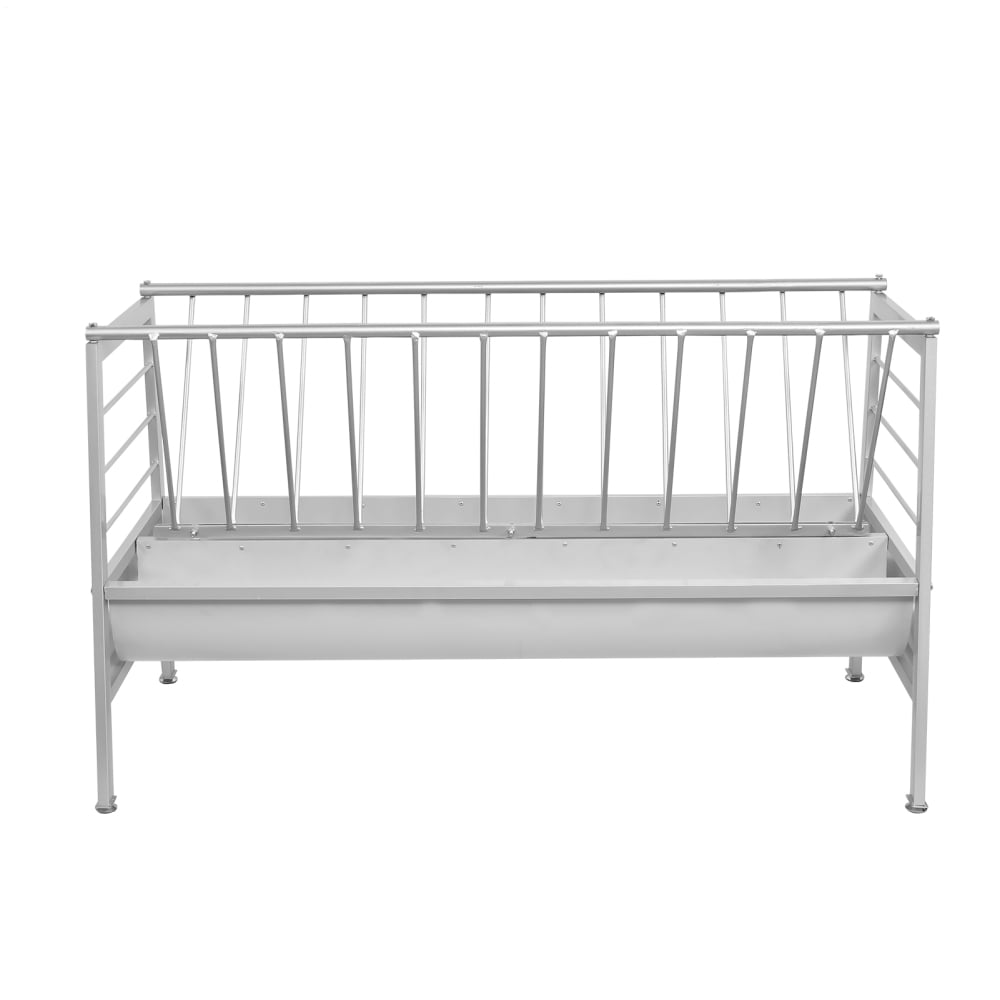 Galvanized Cattle Feeder - 6-Inch Deep Pan for Sheep Goats Mini Horses ...