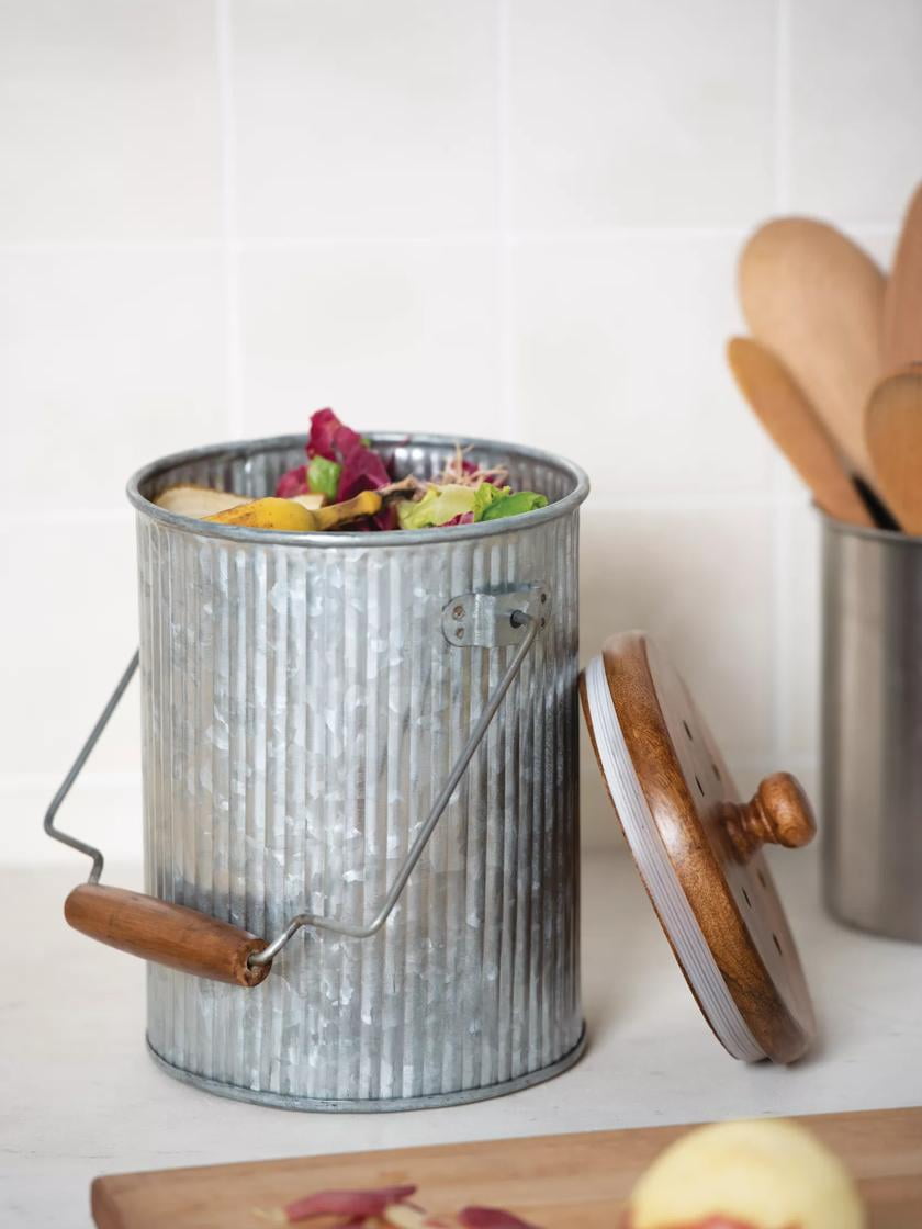 Galvanized Compost Pail - Walmart.com