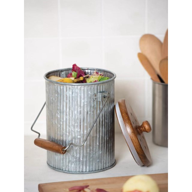 Galvanized Compost Pail - Walmart.com