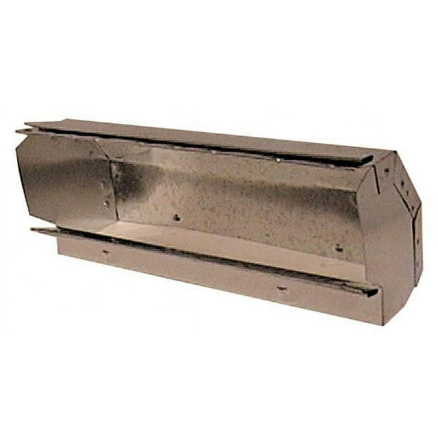 Galvanized Duct Shortway 90° Stack Elbow - 12" Long, 3-1/4" ID ...