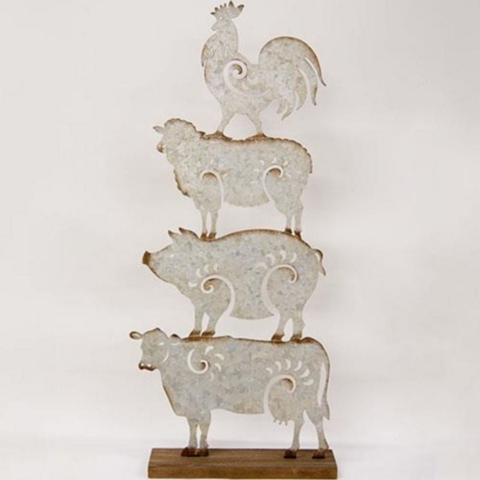 Galvanized Farm Animal Stack - Walmart.com