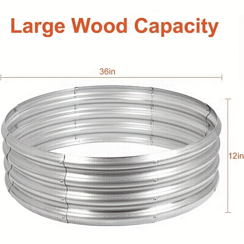 [Galvanized Fire Pit Ring] 36 Inch Galvanized Fire Pit Ring - Perfect ...