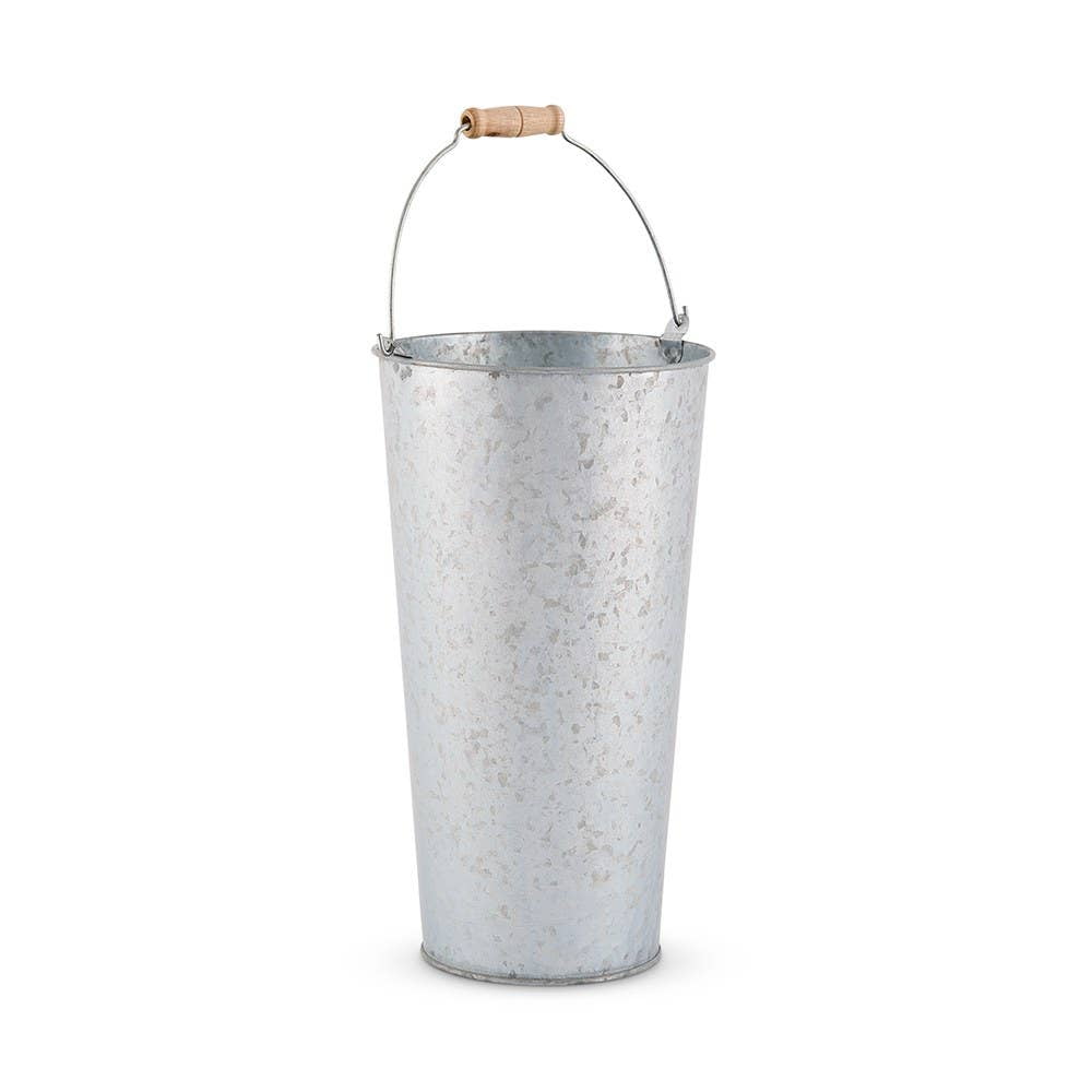 Galvanized Flower Market Bucket With Handle - Walmart.com