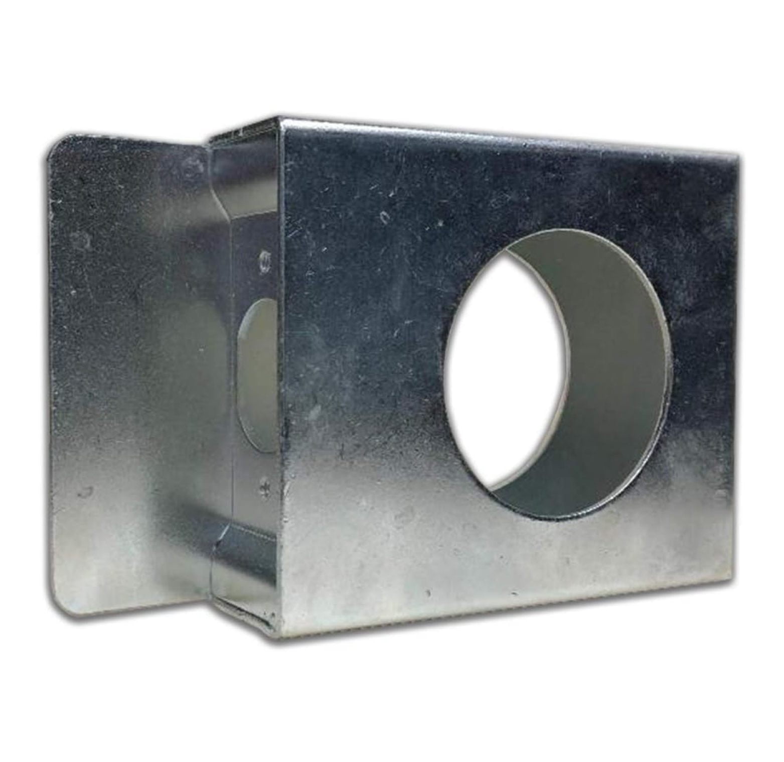 Galvanized Gate Lock Box Single Hole Weldable Steel 3 1/2" x 4 1/4" x 1 ...