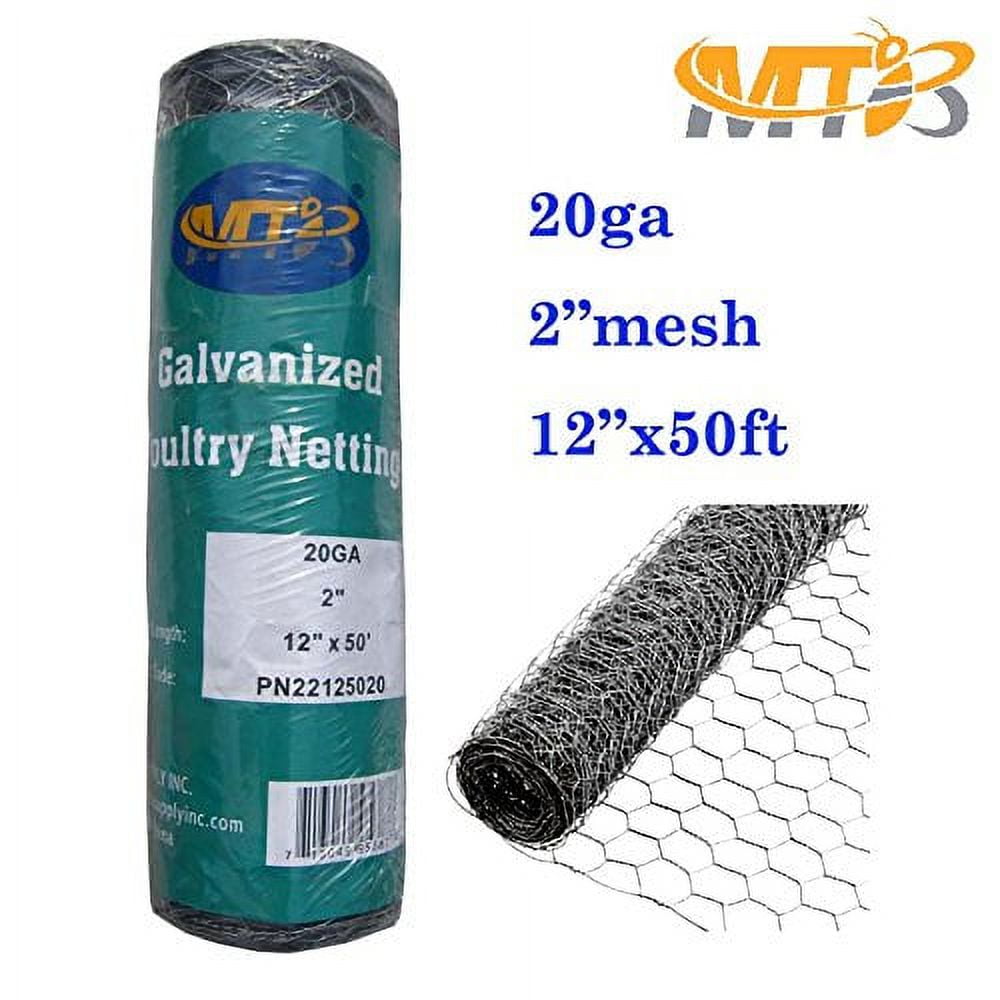 Galvanized Hexagonal Poultry Netting,Chicken Wire 12"x50'- 2" 20GA ...
