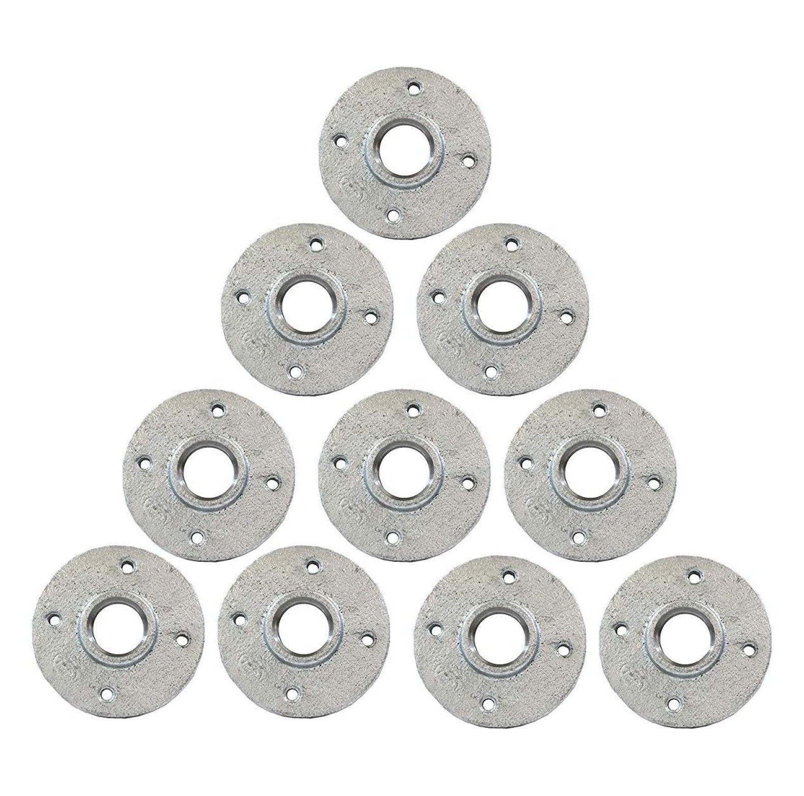 Galvanized Malleable Iron Pipe Floor Flanges Fittings with Four Holes ...