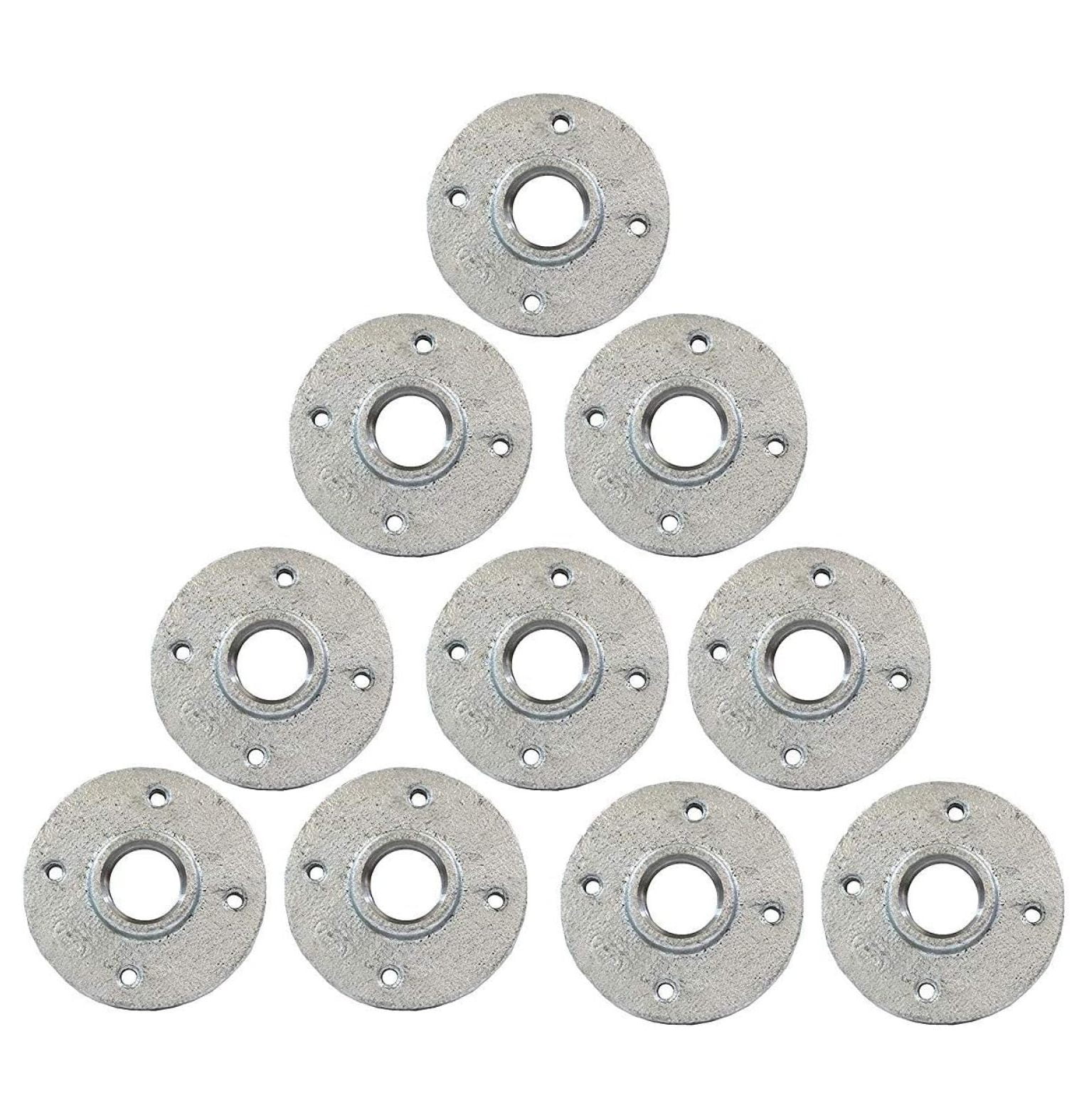 Galvanized Malleable Iron Pipe Floor Flanges Fittings with Four Holes ...
