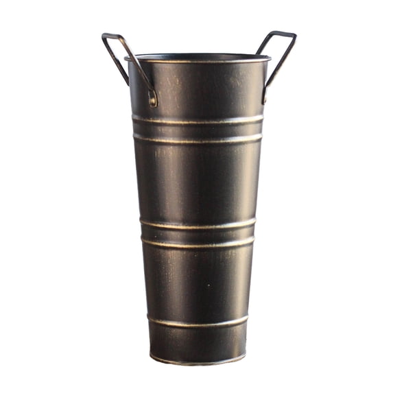 Galvanized Metal Bucket Vases, Farmhouse French Flower Buckets Pots ...