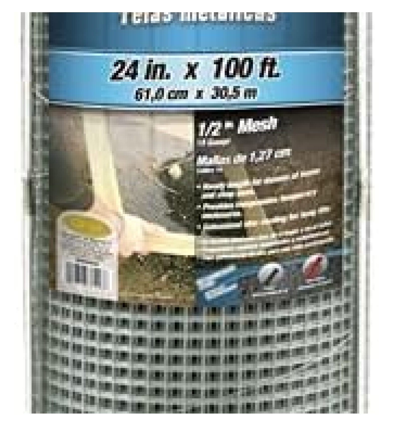 Galvanized Metal Hardware Cloth Fence, 1/2-In. Mesh, 19-Ga., 24-In. x ...