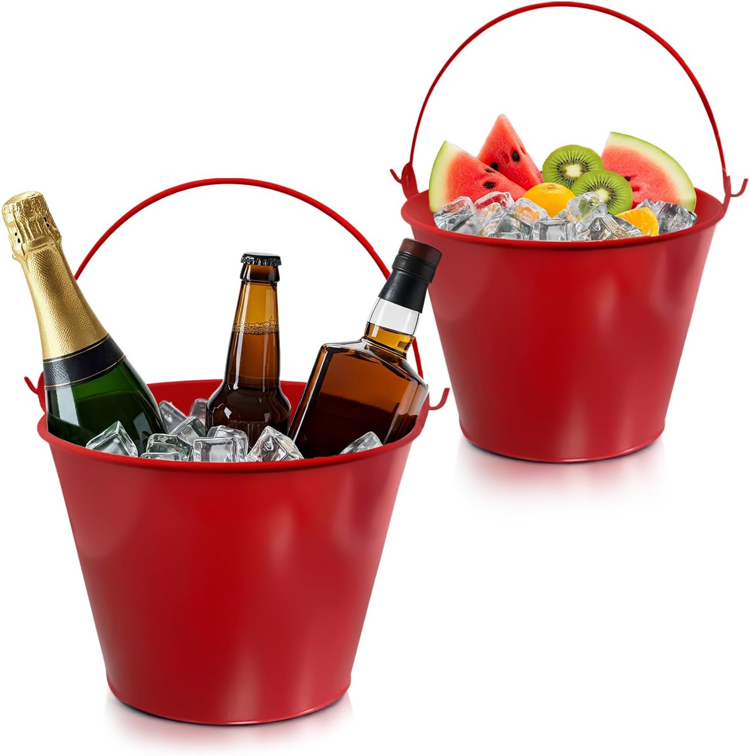 Galvanized Metal Ice Bucket for Parties Coctail Bar Restaurant - Drink ...