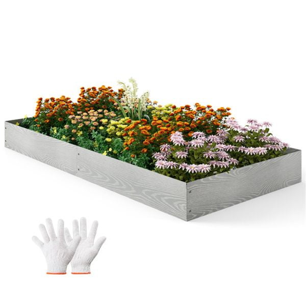 Galvanized Metal Landscape Edging Includes 6 Flexible Panels - Walmart.com