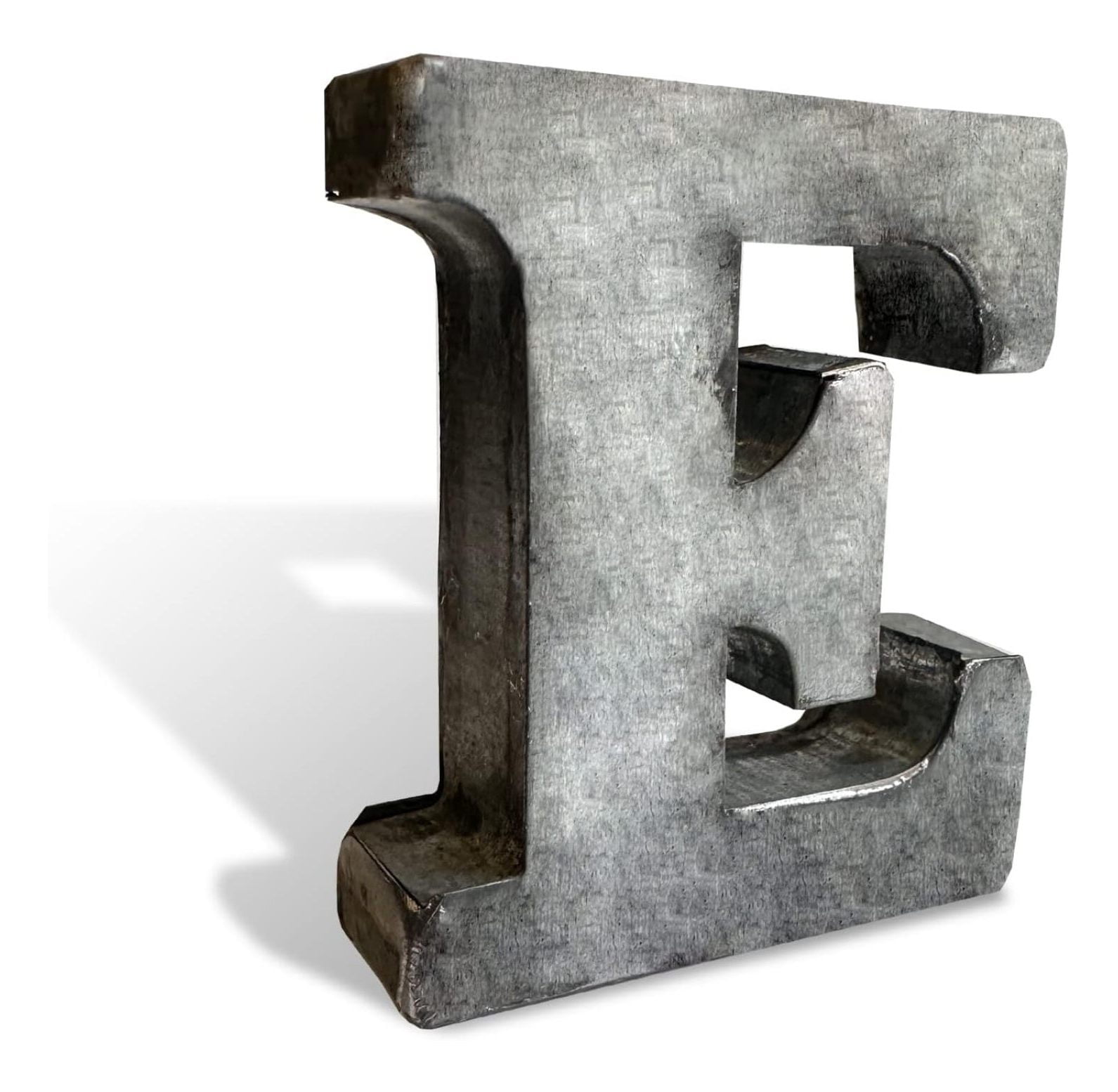 Galvanized Metal Letters - 2.5" 3D Metal Letter in Hanging or ...