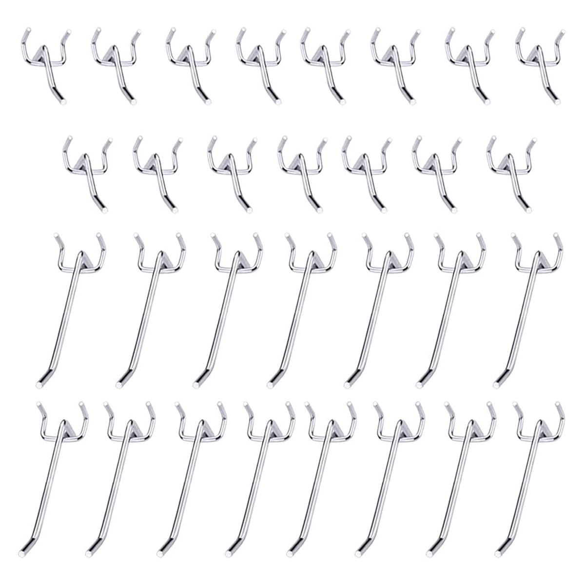 Galvanized Metal Pegboard Hooks, L Shape Design Ensuring Rugged ...