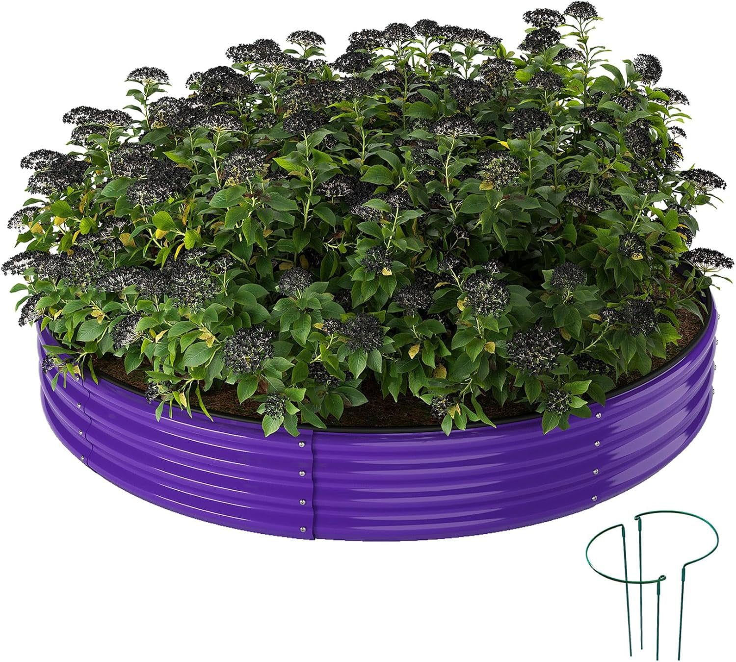 Galvanized Metal Planter Raised Garden Bed Kit for Gardening Outdoor ...