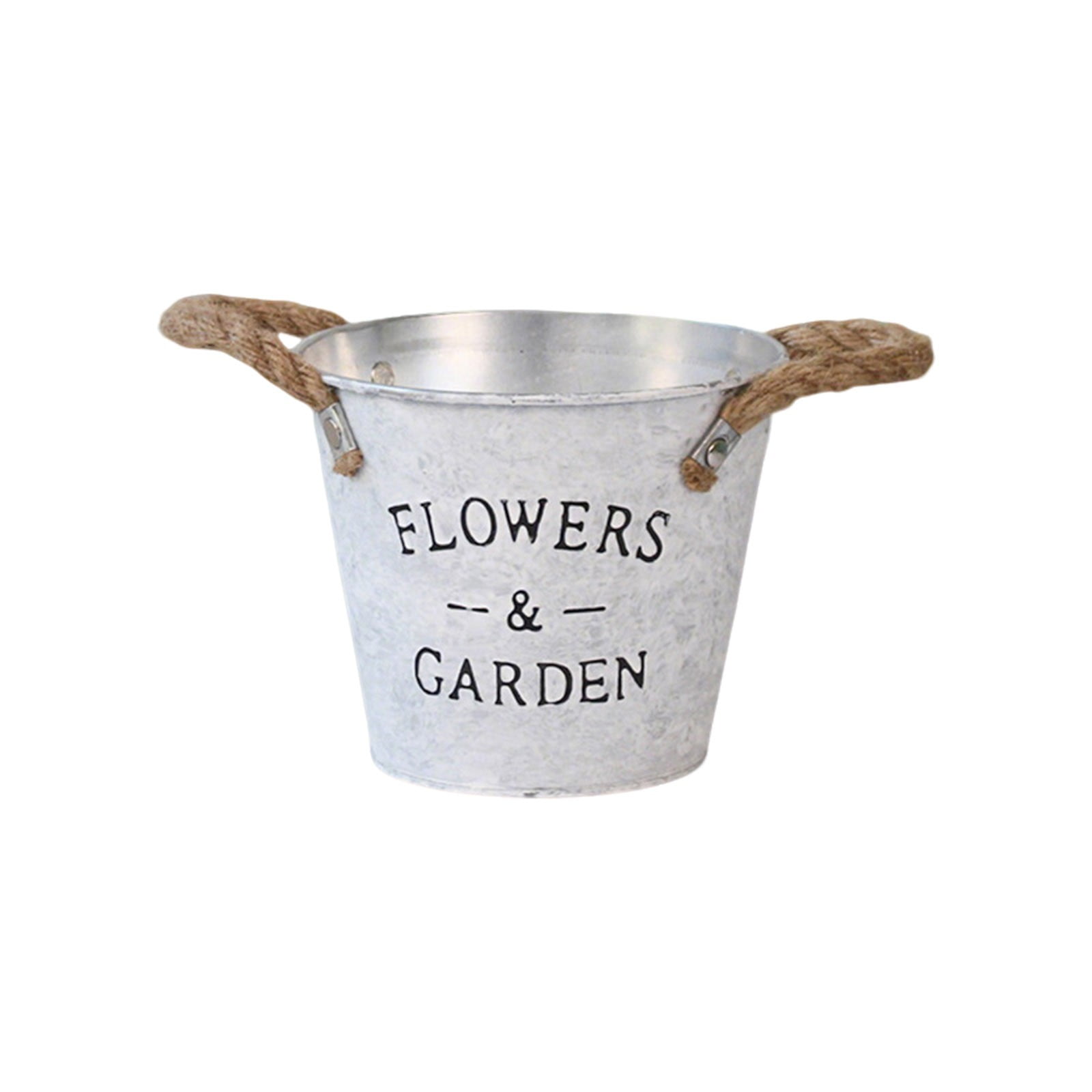 TAROFISH Galvanized Metal Vase for Cut Flowers French Flower Bucket ...