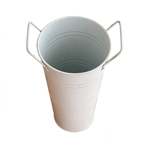 Galvanized Metal Vases with Handle,Rustics Flower Bucket for Cut Flower ...