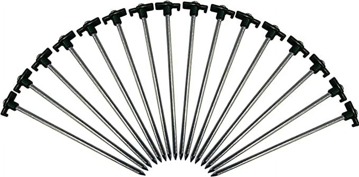 Galvanized Non-Rust Camping Family Tent and Pop Up Canopy Ground Stakes ...