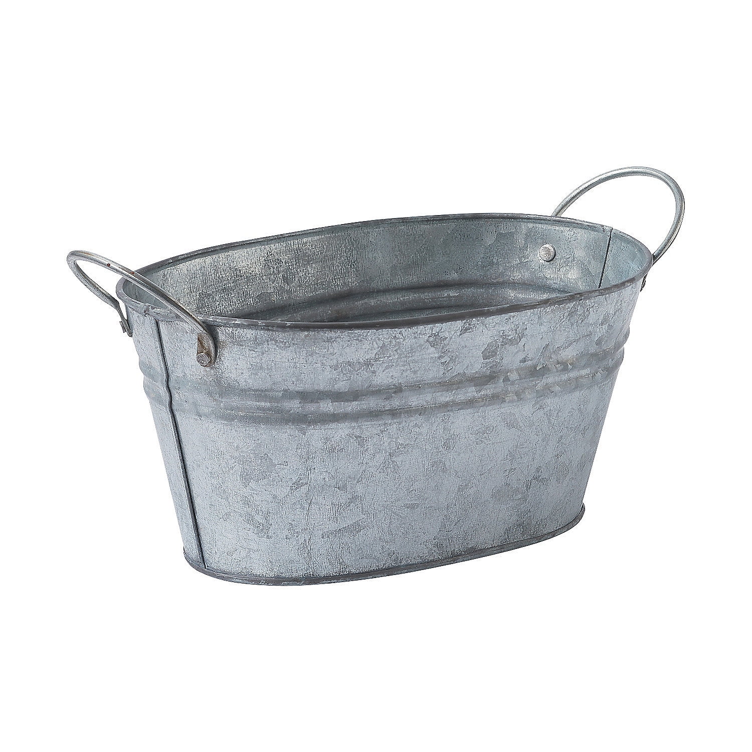 Galvanized Oval Bucket - Party Supplies - 1 Piece - Walmart.com