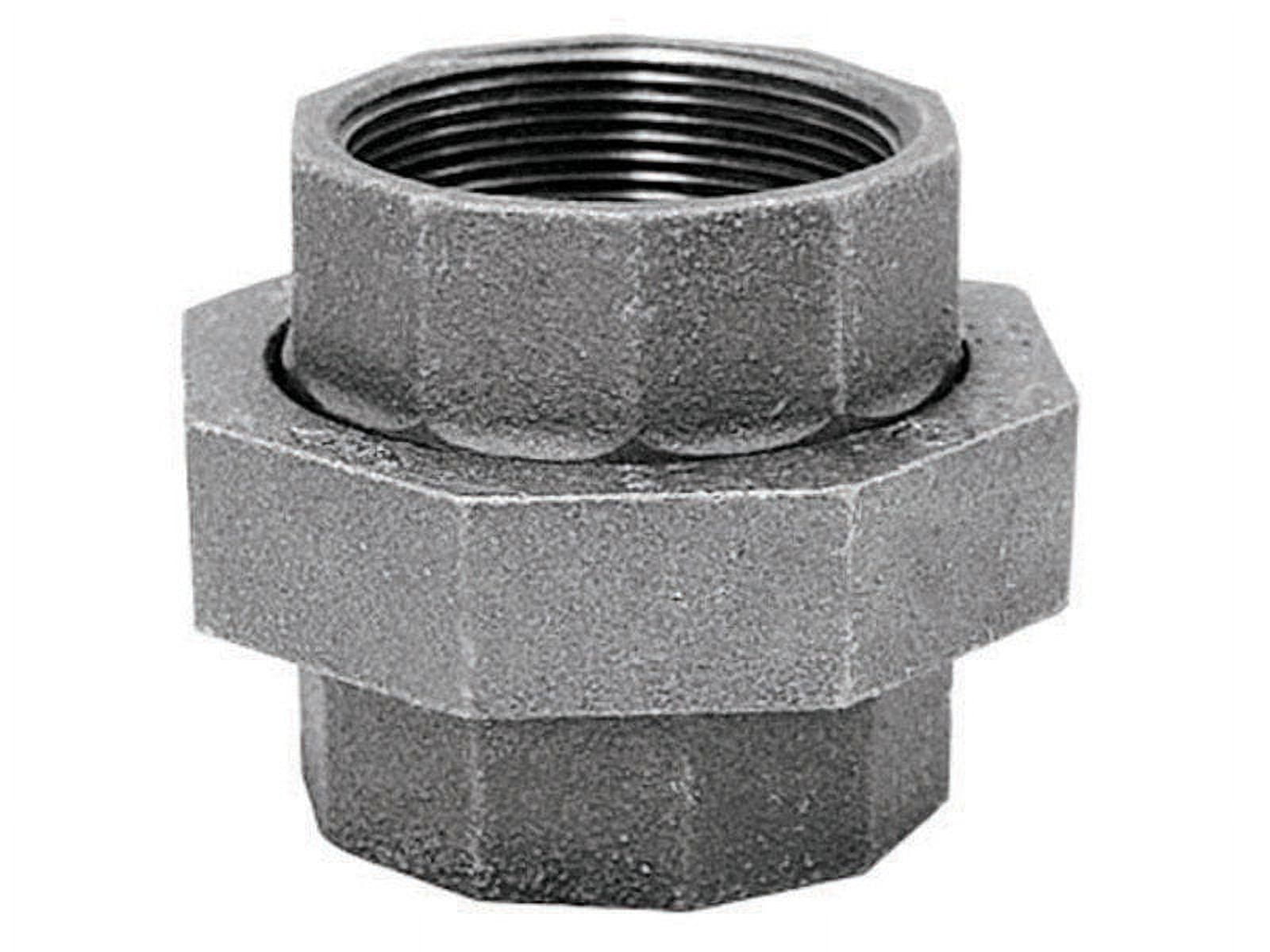 Galvanized Pipe Fitting, Union, Brass/iron, 1/2", B & K, 511-703HN ...