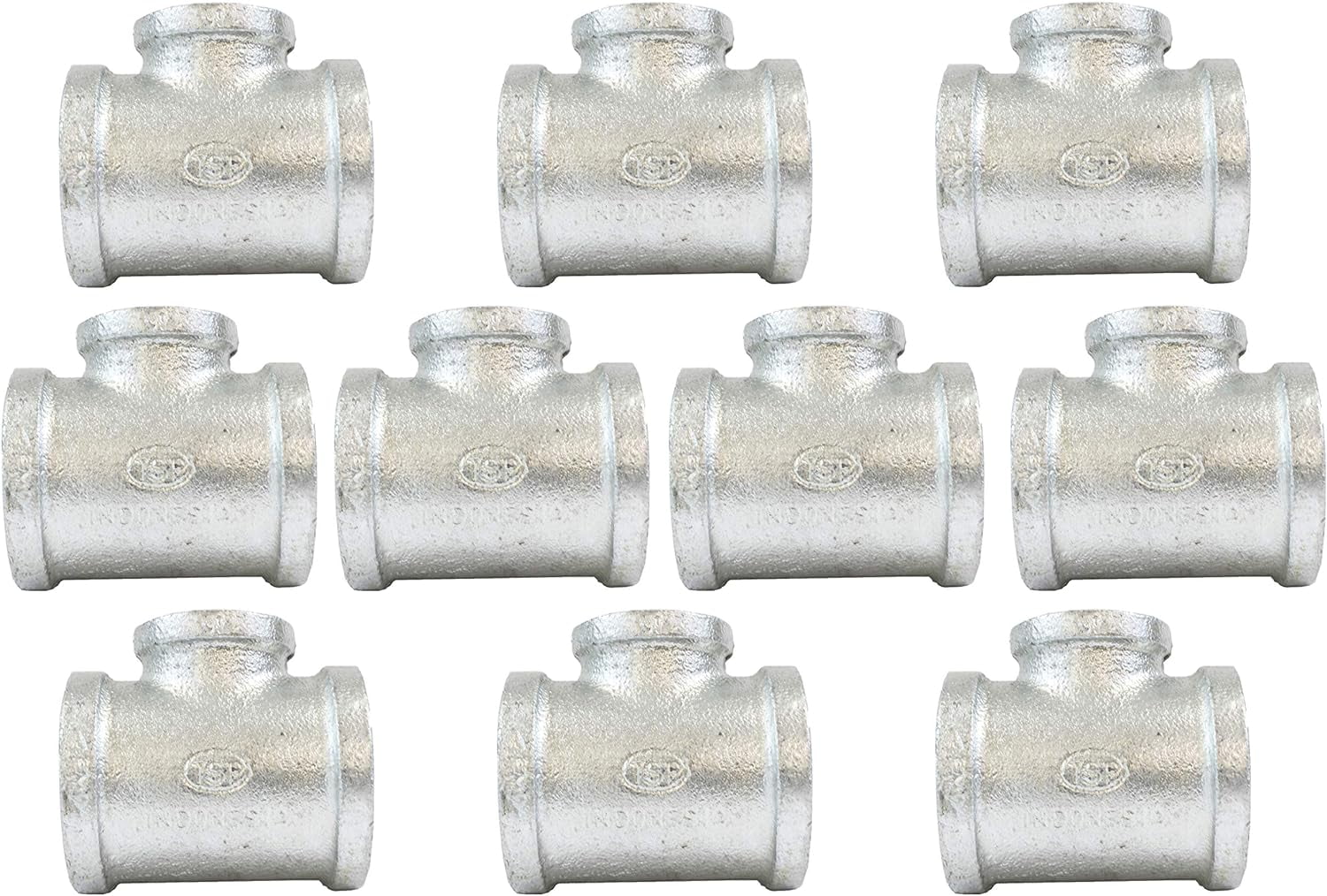 Galvanized Pipe Fittings | 1" Tee 10 PACK | Class 150 | For Malleable ...