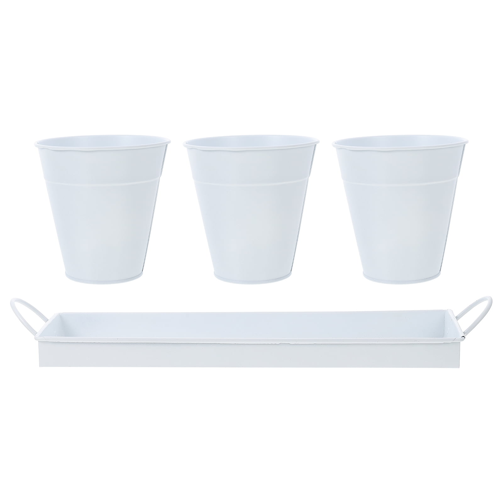 OHOIOLLA Round Iron Planter Pots 1Set 14X4.5X4.1In - Walmart.com