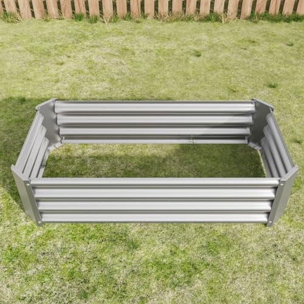 Galvanized Raised Garden Bed Kit, Galvanized Planter Garden Boxes ...
