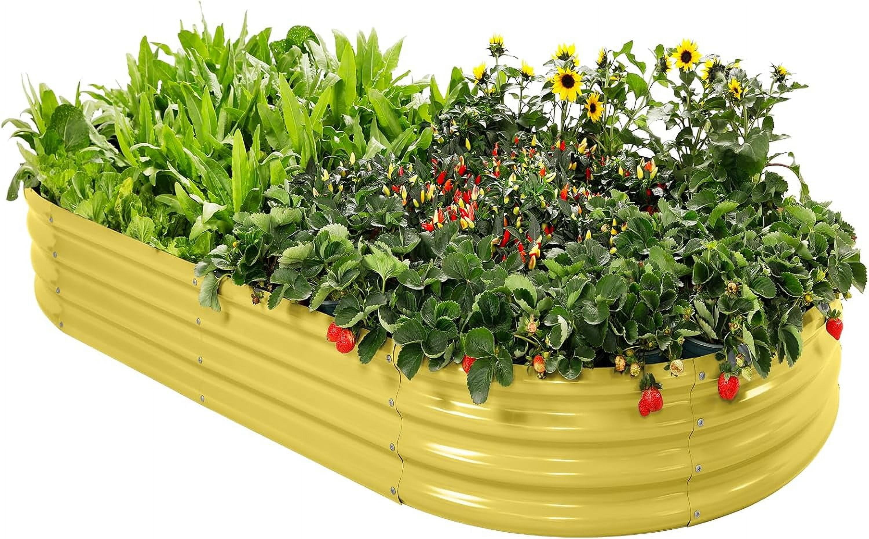 Galvanized Raised Garden Bed Kit, Galvanized Planter Raised Garden ...