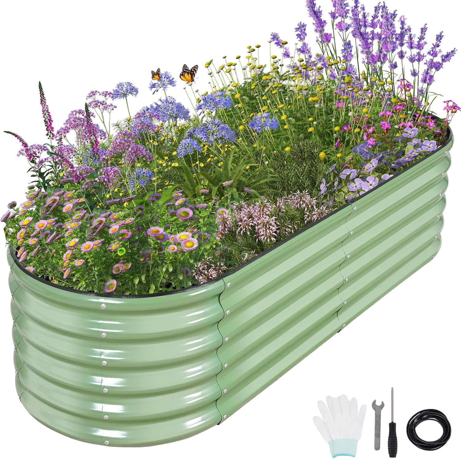 Galvanized Raised Garden Bed Outdoor- Raised Beds for Gardening| Metal ...