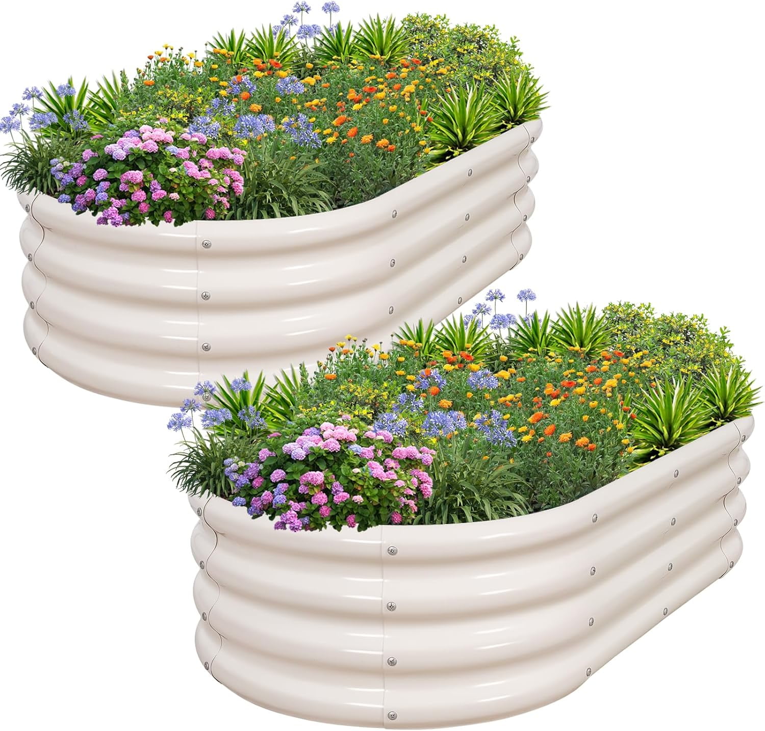 Galvanized Raised Garden Bed- Planter Garden Boxes Outdoor, Raised Beds ...