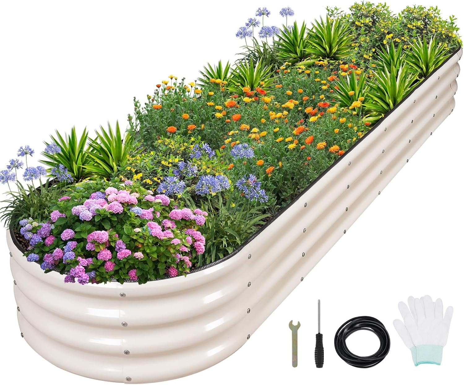 Galvanized Raised Garden Bed- Planter Garden Boxes Outdoor, Raised Beds ...