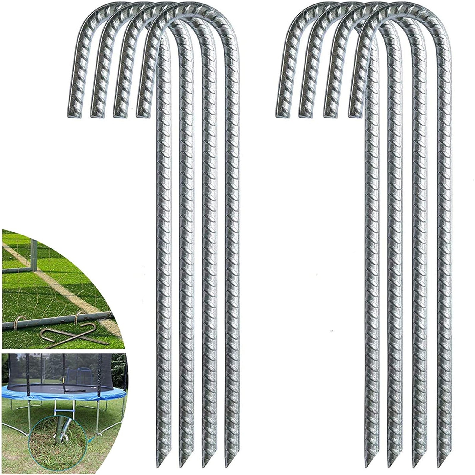 Galvanized Rebar Stakes J Hook, Heavy Duty J Hook Ground Anchors ...