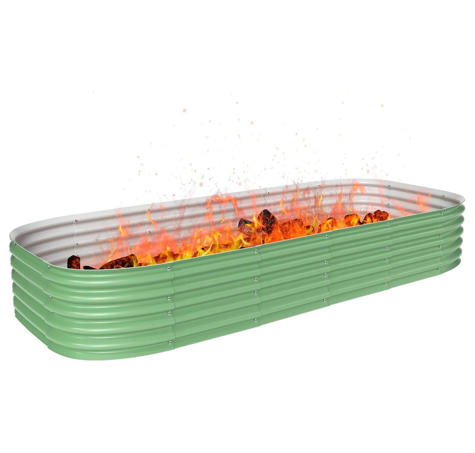 Galvanized Ring for Outside Wood Burning, Steel Fire Ring for above ...