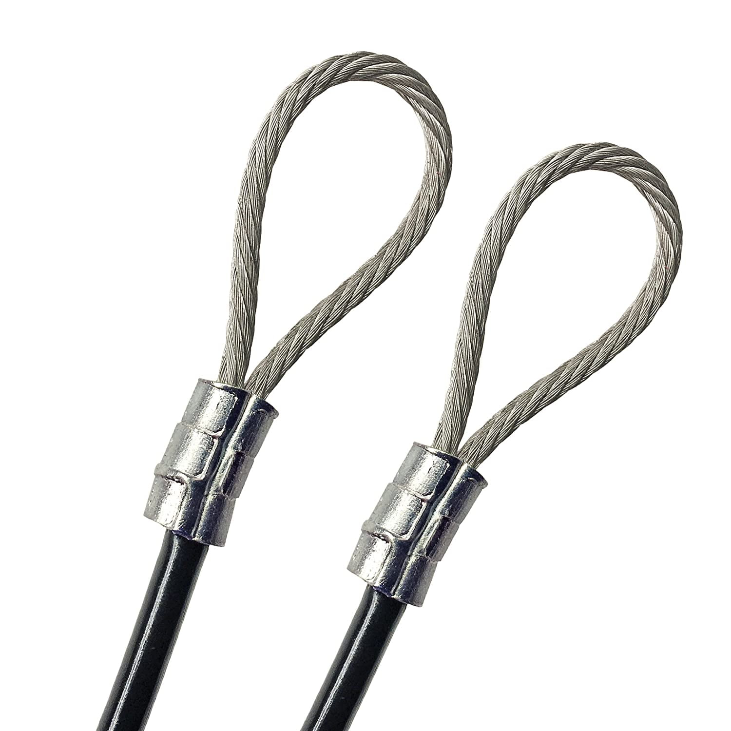 Galvanized Steel 3/16” Vinyl Coated Wire Rope 7x19 Strand 1/8” , Double ...